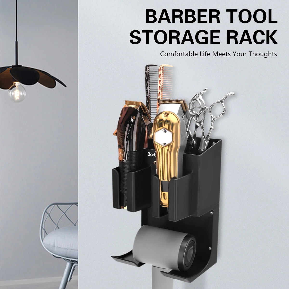 New-Wall-Mounted-Salon-Hairdressing-Hair-Clipper-Hanger-Barber ...