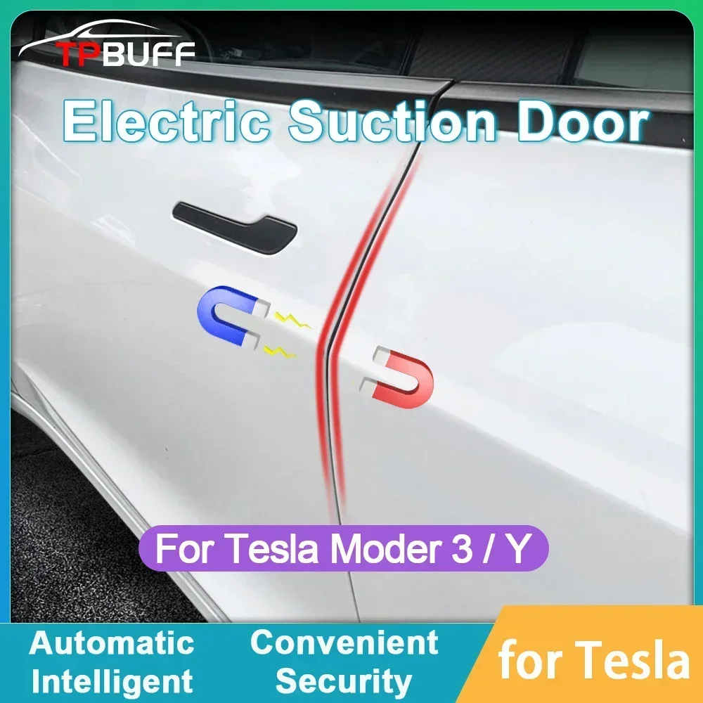 Smart-Electric-Suction-Door-Lock-for-Tesla-Model-3-Y-Automatic-Soft ...
