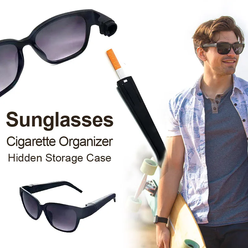 Cigarette-Organizer-Sunglasses-Hidden-Storage-Case-Dark-Glasses-with ...