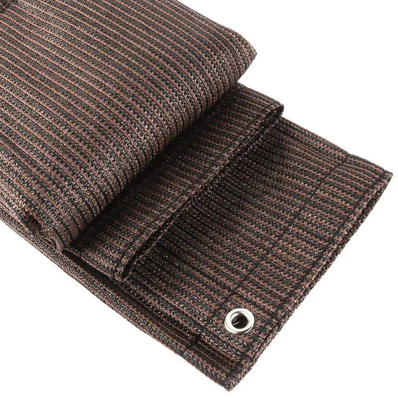 Thick Outdoor Anti UV Coffee Brown Sun Shade Net Gazebos Camping Tent ...