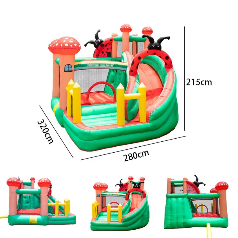 Children-inflatable-castle-trampoline-slide-jump-bed-wave-pool ...