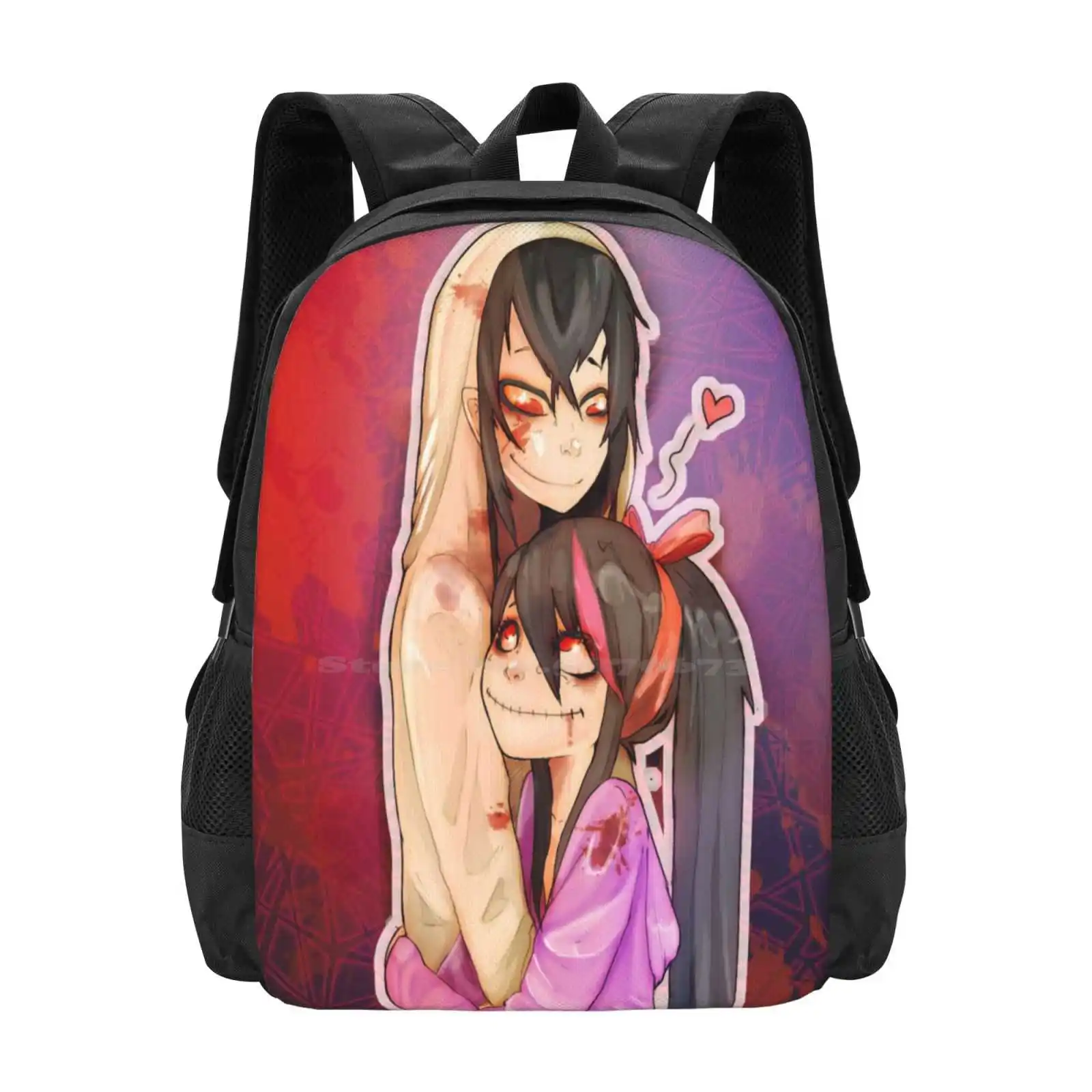Creepypasta-Jeff-The-Killer-And-Nina-The-Killer-Pattern-Design-Laptop ...