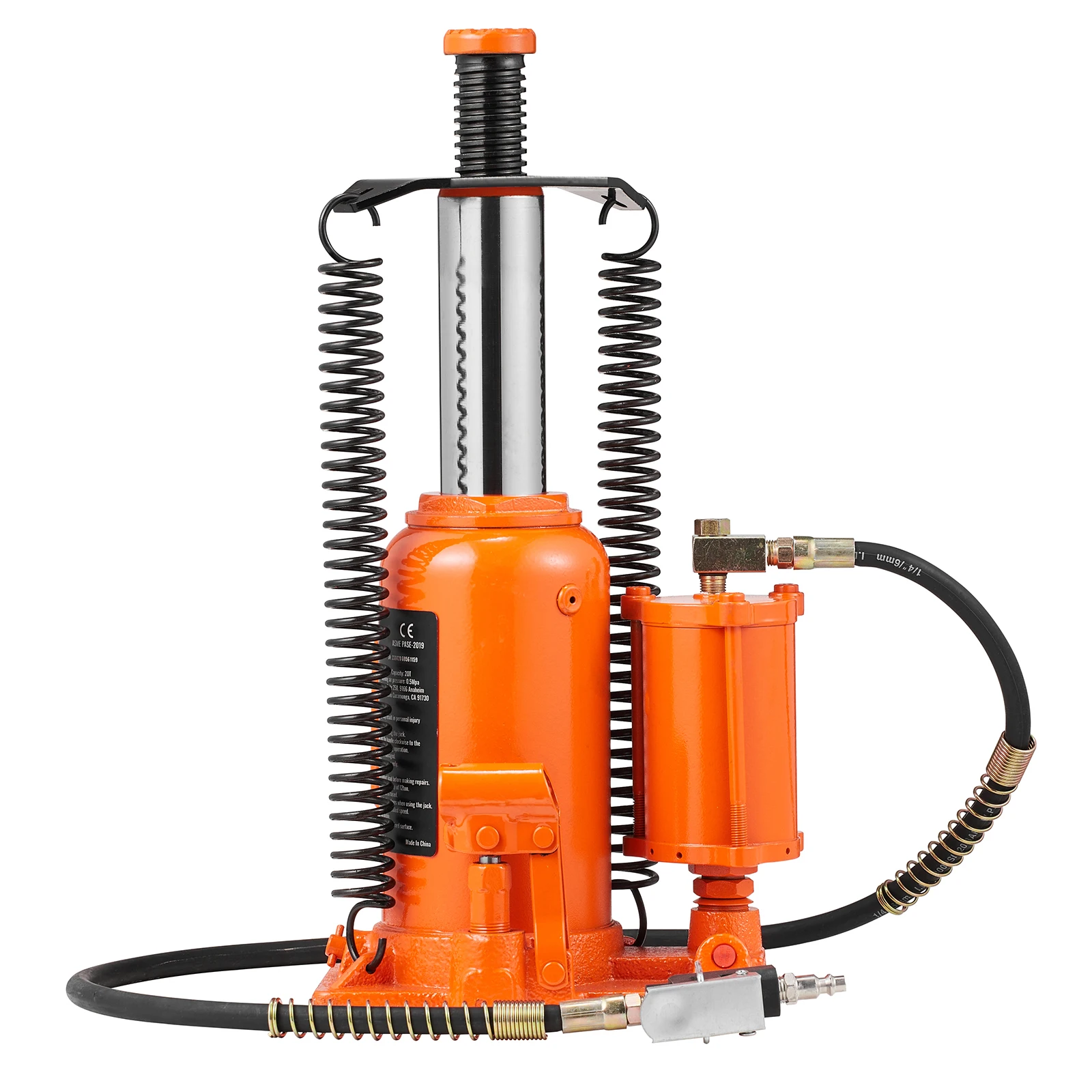 VEVOR Air Hydraulic Bottle Jack 20Ton/40000LBS All Welded Bottle Jack ...