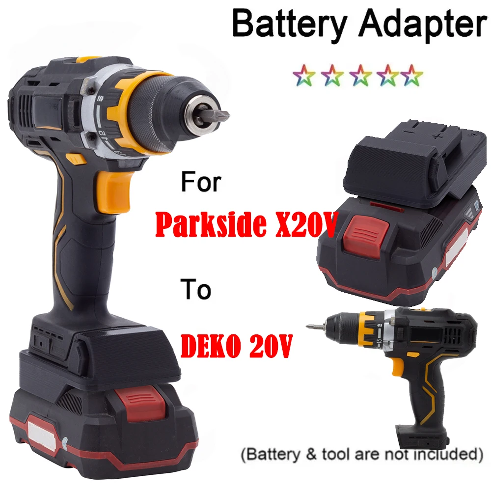 Battery-Adapter-Converter-For-Parkside-X20V-Team-Lithium-To-for-DEKO ...