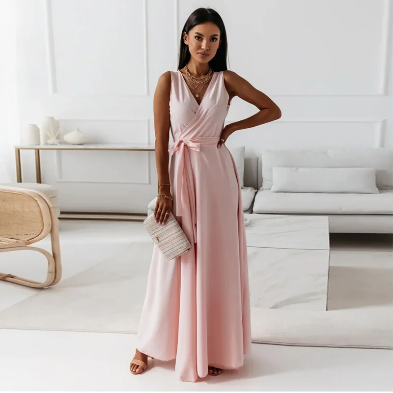 Spring-Summer-New-Women-s-Solid-V-Neck-Dress-Long-Dress.jpg