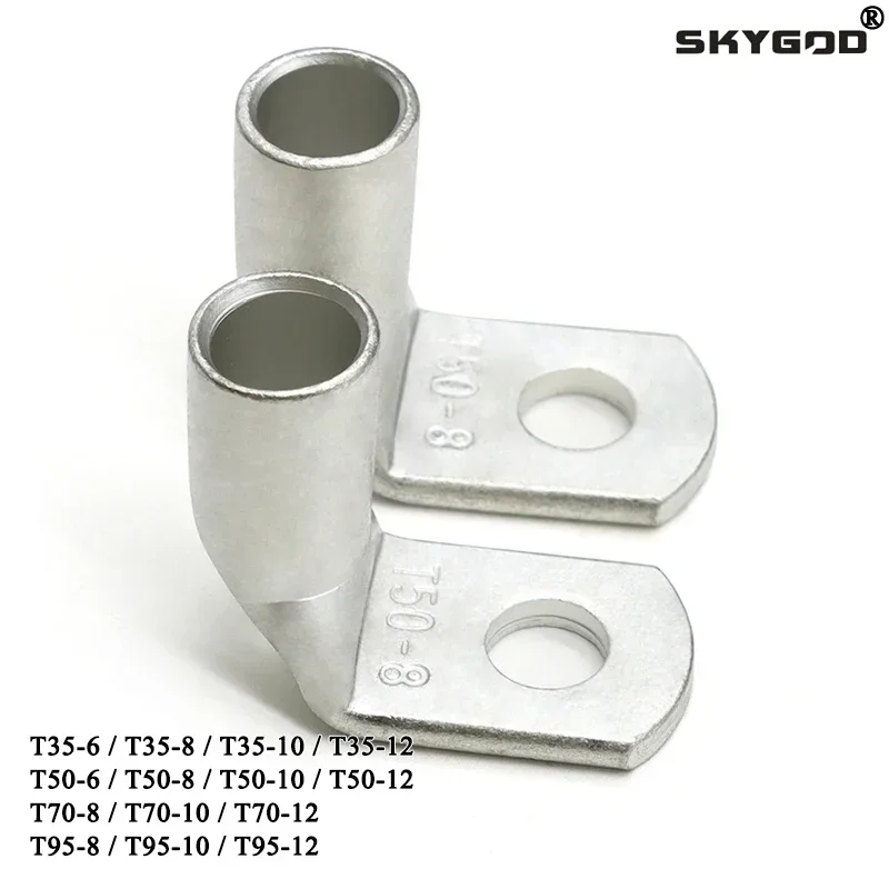 1-5pcs-Wire-Terminal-L-type-Right-Angle-90-Degree-Bend-Nose-T35-50-70 ...