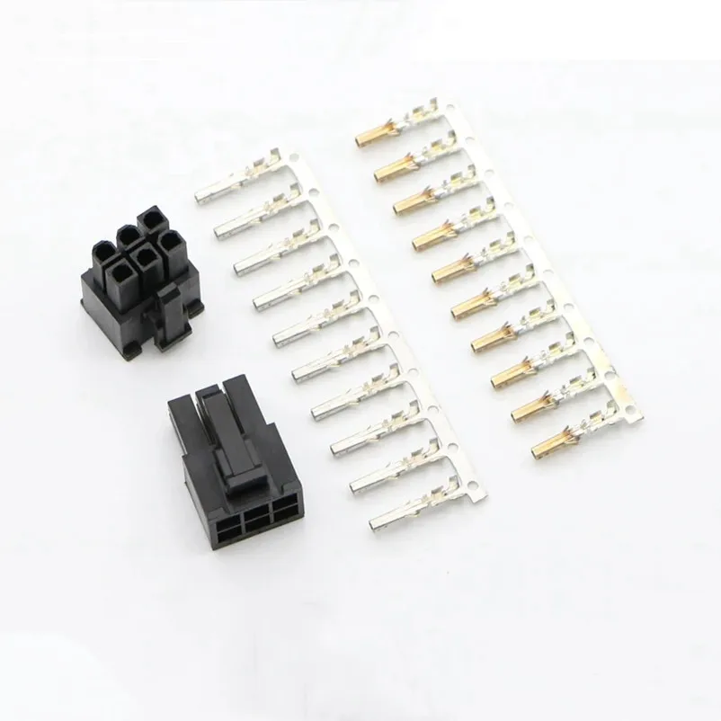 PSU-Modular-Power-Supply-6Pin-Connector-with-6pcs-Terminal-pins-for-PC ...