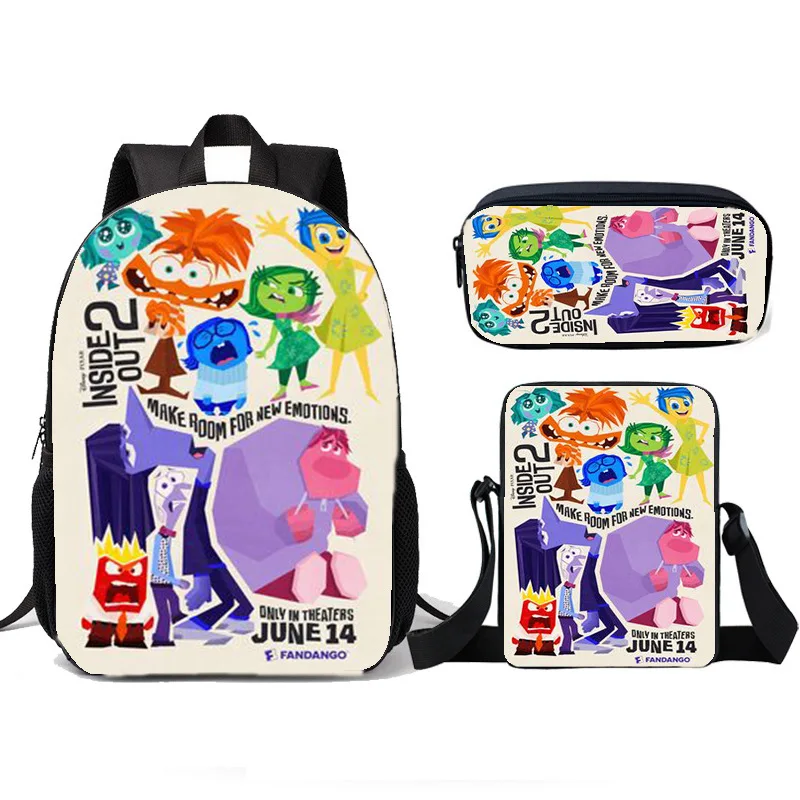 2024 Nuevo Disney Inside Out2 Paquete de tres piezas de libros de dibujos animados Paquete de ...