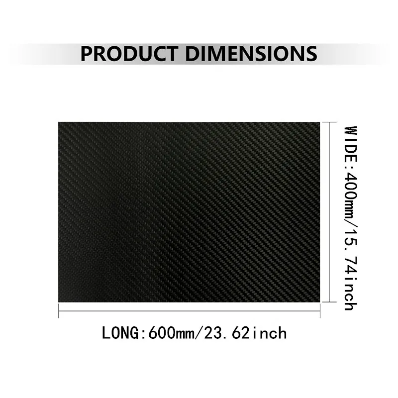 400x600mm Full 3K Carbon Fiber Sheet Plate High Strength Carbon Board ...