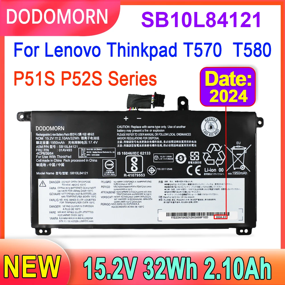 SB10L84121-01AV493-Laptop-Battery-For-Lenovo-Thinkpad-T570-T580-P51S ...