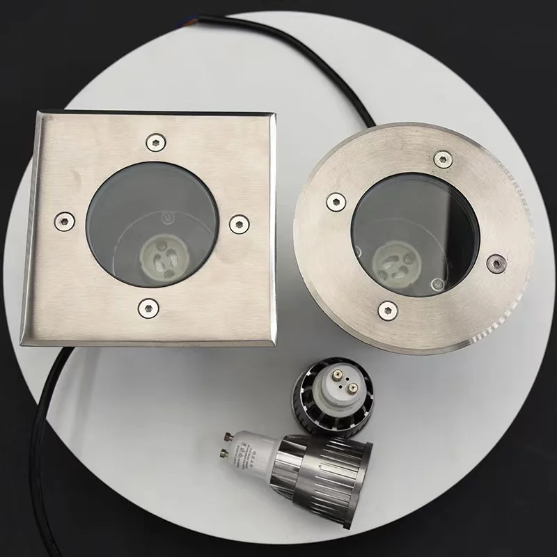 GU10 Underground Lamp Bases IP65 Waterproof LED Buried Light Garden ...