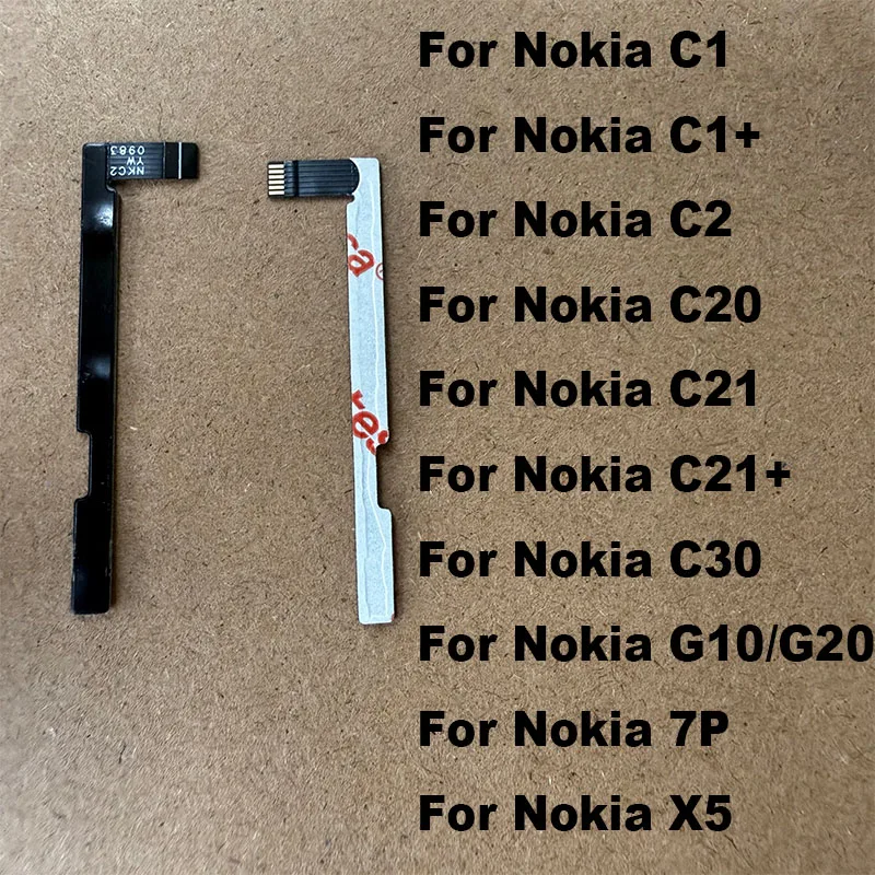 For Nokia C1 C2 C20 C21 C30 G10 G20 X5 7P + Plus Power On Off Volume ...