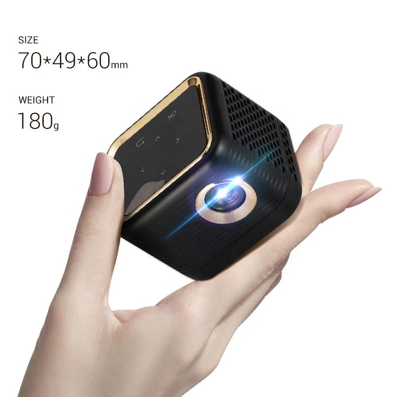 2024 Mini Portable USB Pocket 1080P Small Projector Speaker Cinema Home ...