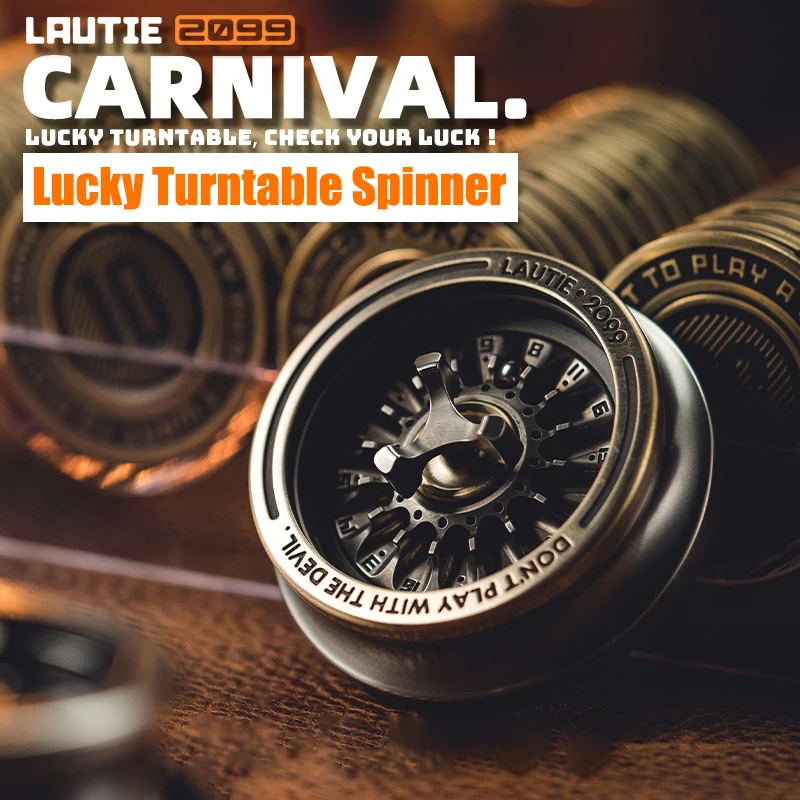 LAUTIE Lucky Turntable Fidget Spinner Carnival Roulette Composite ...