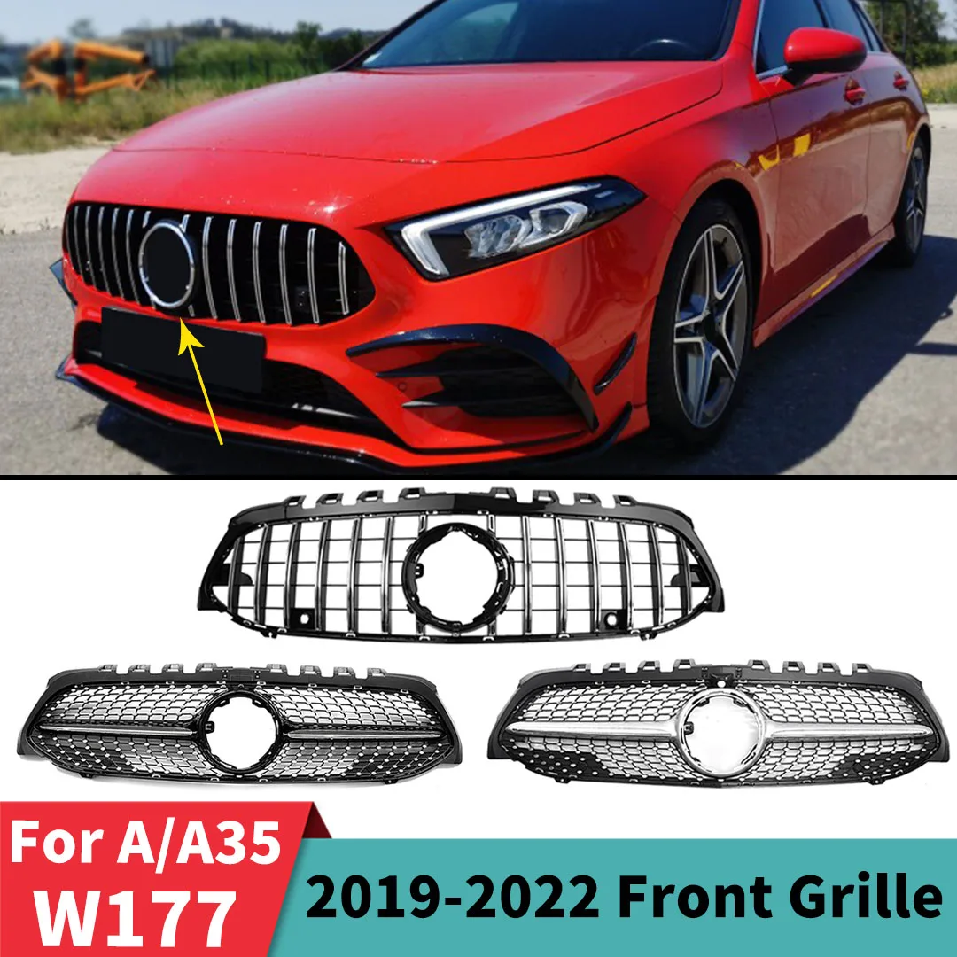 GT-Diamond-Style-Front-Grille-Bumper-Grill-Modification-For-Mercedes ...