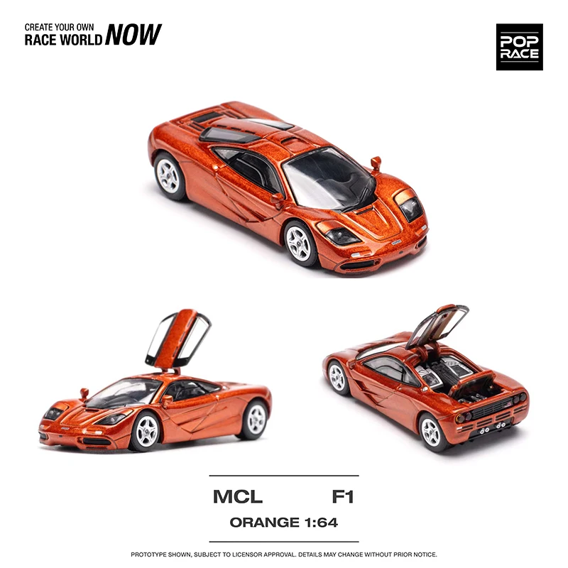 PreSale-Pop-Race-1-64-MCL-F1-Orange-Openable-Hood-Diecast-Diorama-Model ...