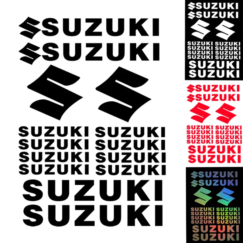 Pegatina decorativa para motocicleta Suzuki, logotipo de letra inglesa ...