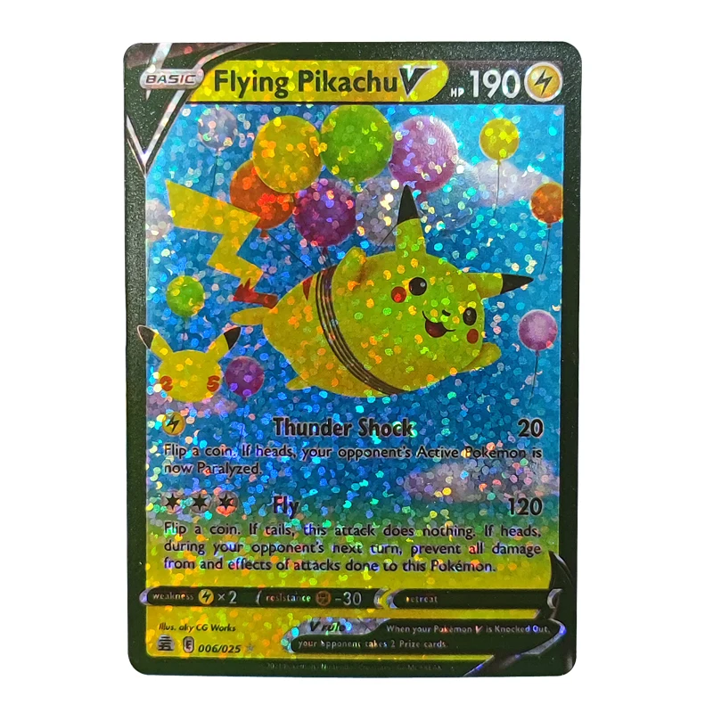 8.8X6.3Cm 25Th Anniversary Diy V Max Cards Pikachu Charizard Trainer ...