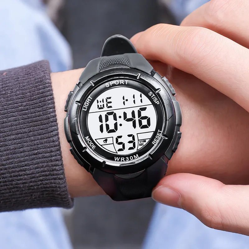 Electronic Watch Shockproof Waterproof Men | Electronic Watch Water ...
