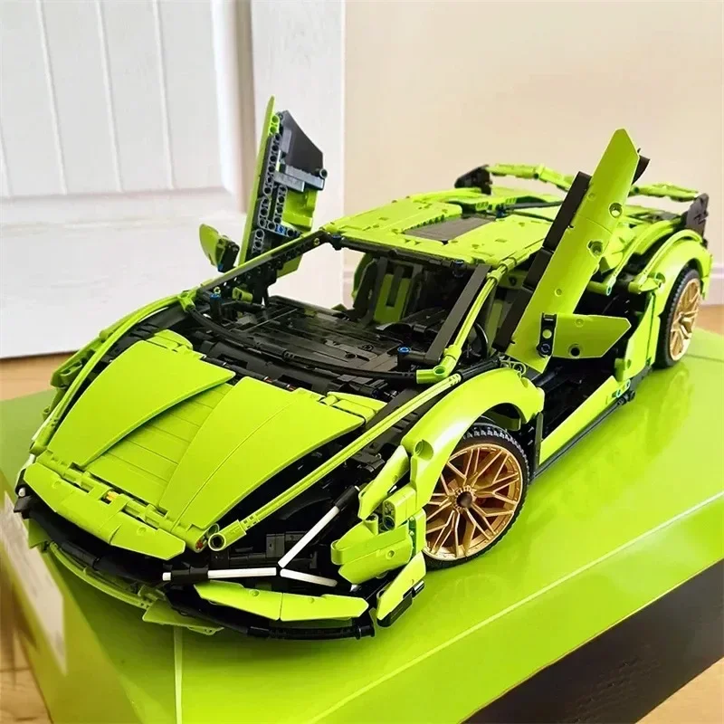 Miniso-Disney-3696-St-ck-Lamborghini-ierte-Bausteine-technisches-Auto ...
