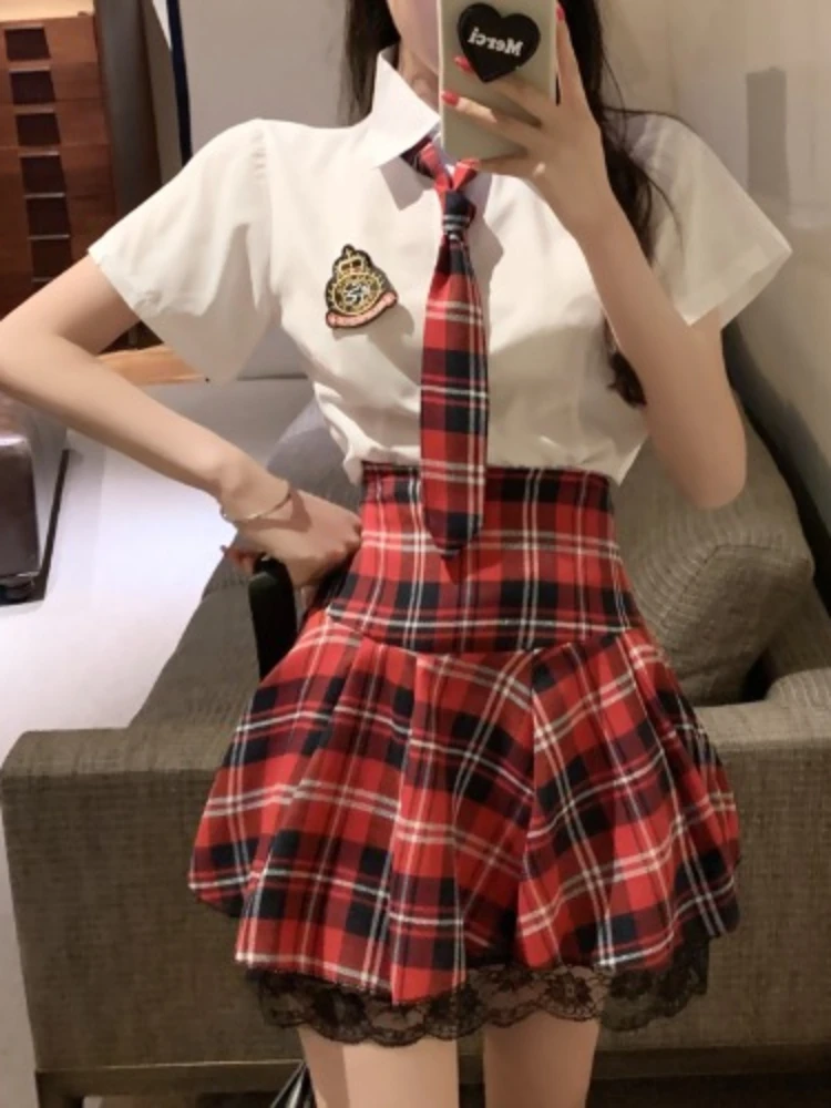 Student-Uniform-Plaid-Vintage-High-School-Costumes-Cosplay-Schoolgirl ...