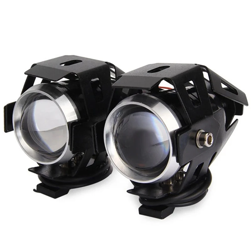 LED-Angel-Eye-Motorcycle-Headlight-Auxiliar-Driving-Lamp-MINI-U7-Fog ...