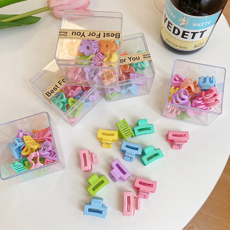 10Pcs-Boxed-Mini-Candy-Color-Small-Grab-Clip-Cute-side-clip-bangs-Clip ...