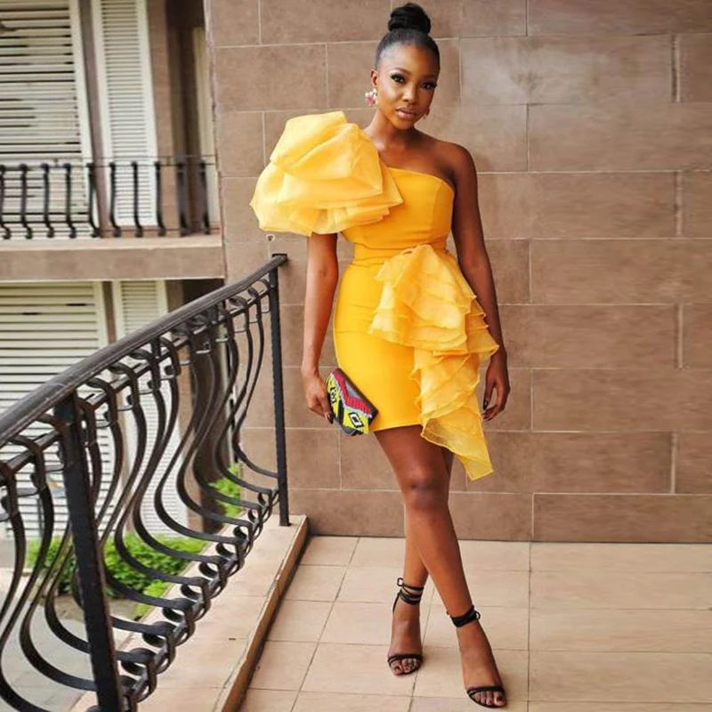 Short Prom Dresses With Ruffles