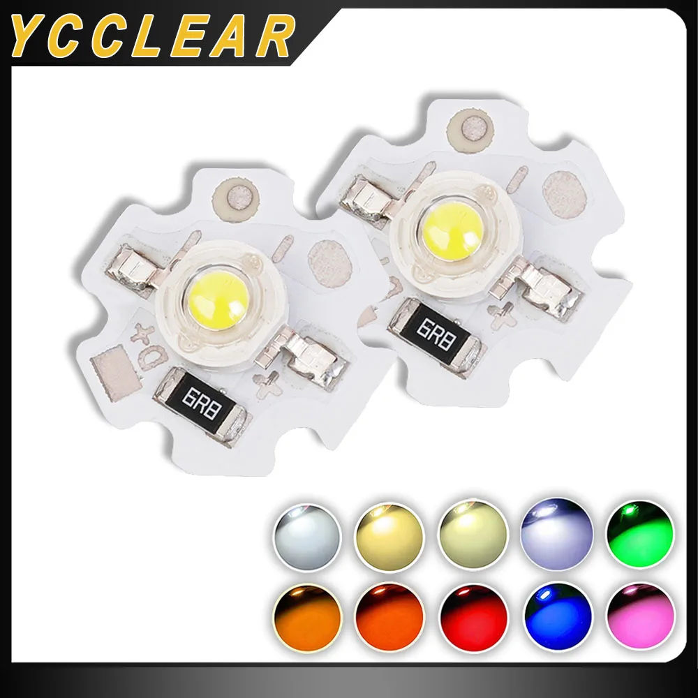 10pcs-1W-High-Bright-LED-Chip-COB-Warm-Cool-White-Red-Green-Blue-Golden ...