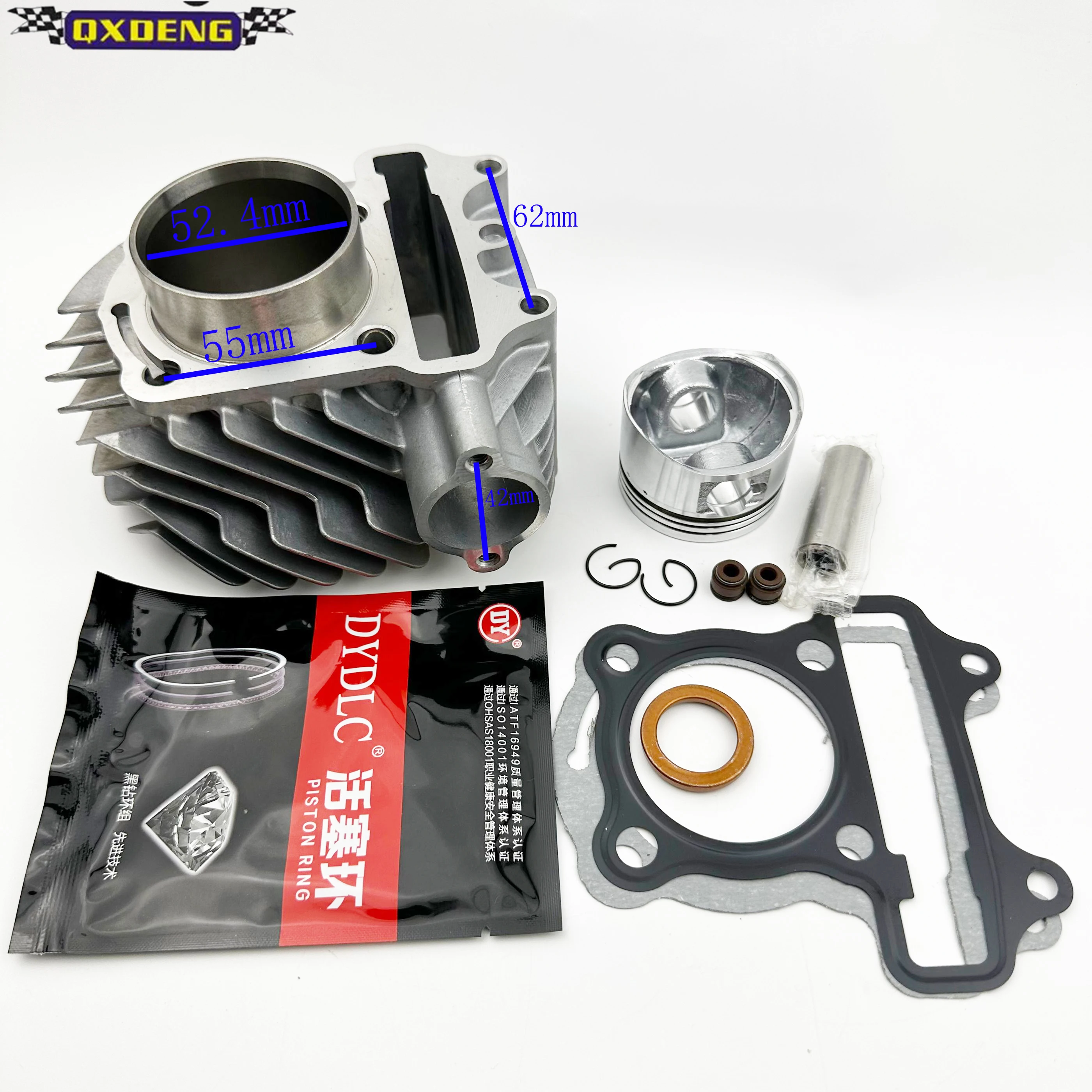 Motorcycle-Cylinder-Kit-52-4-mm-pin-15mm-Honda-Princess-Elite-125-Elite ...