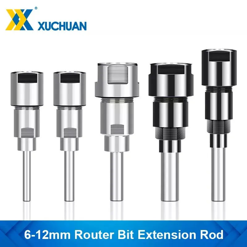 1PC Milling Cutter Extension Rod 6mm 1/4'' 8mm 12mm Shank Collet ...