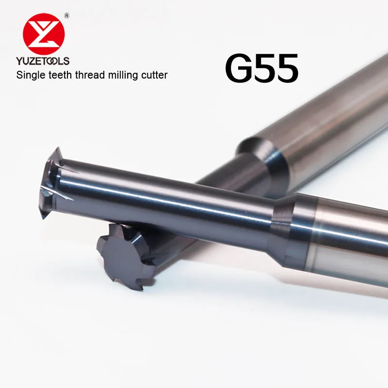 YUZETOOLS-CNC-Import-TiAICrSiCN-Coating-G55-Single-Tooth-Thread-Cutter ...