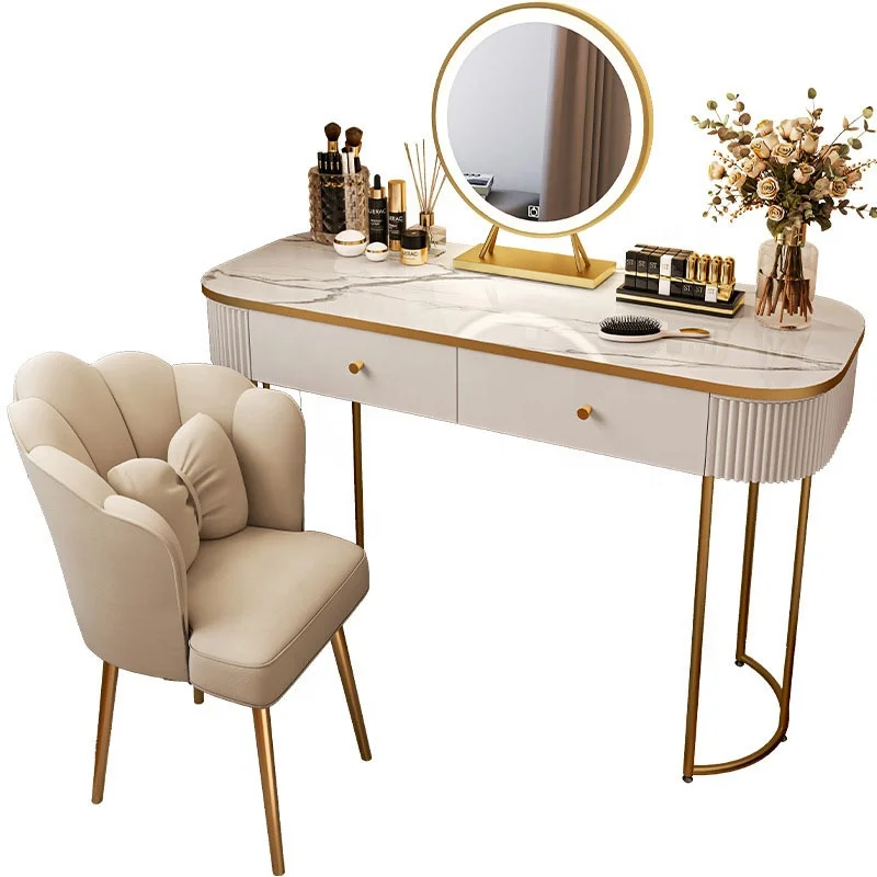 Light-luxury-dressing-table-bedroom-simple-makeup-table-storage-cabinet ...