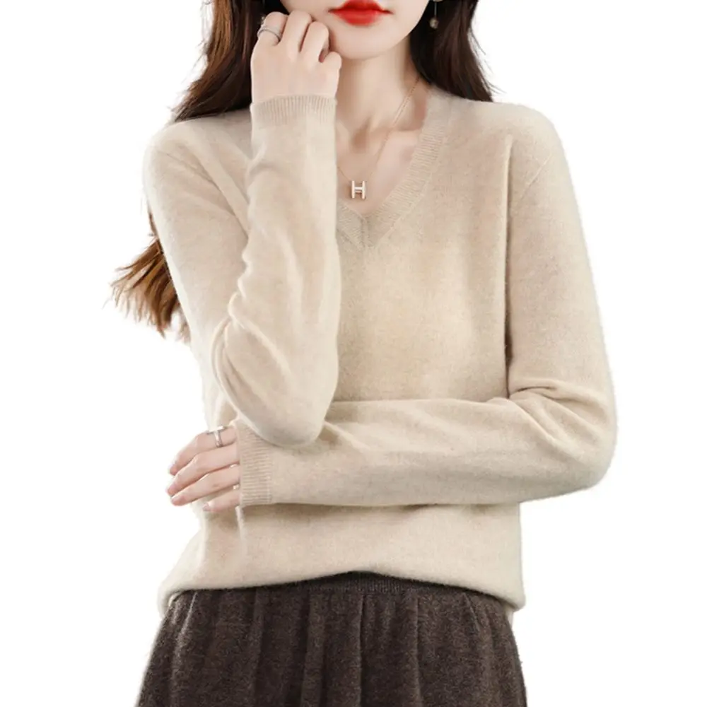 100-Merino-Wool-Women-s-Sweaters-NewPullovers-Autumn-Winter-Female-V ...