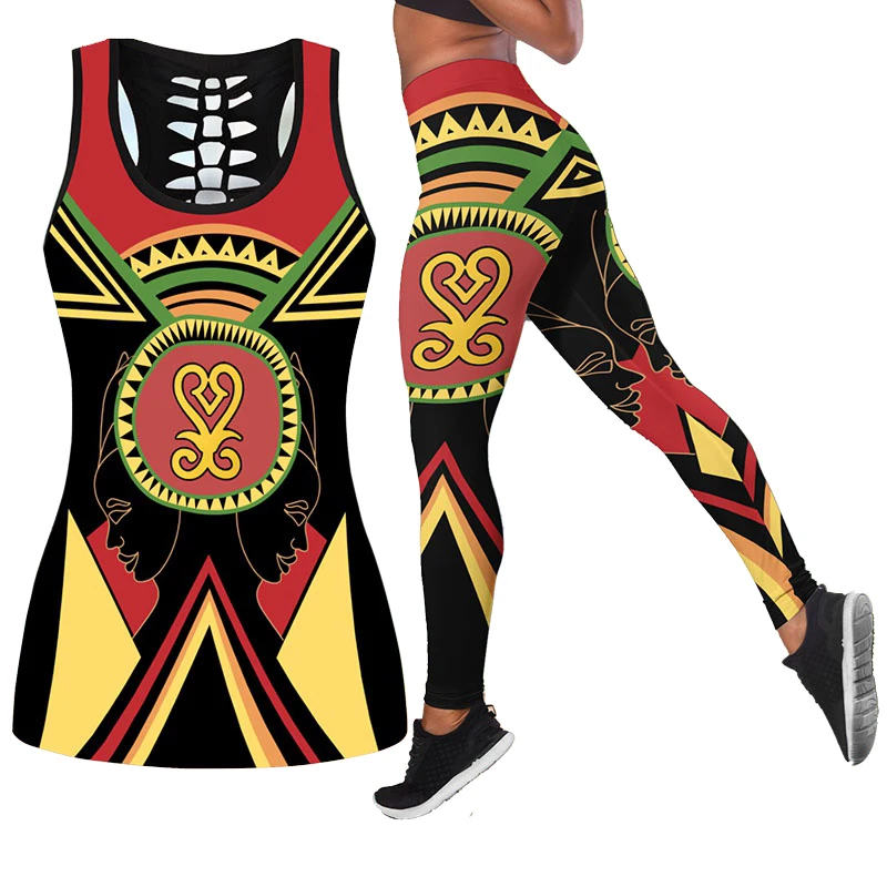Women-Fashion-African-Pattern-3D-Printed-Workout-Leggings-Fitness ...