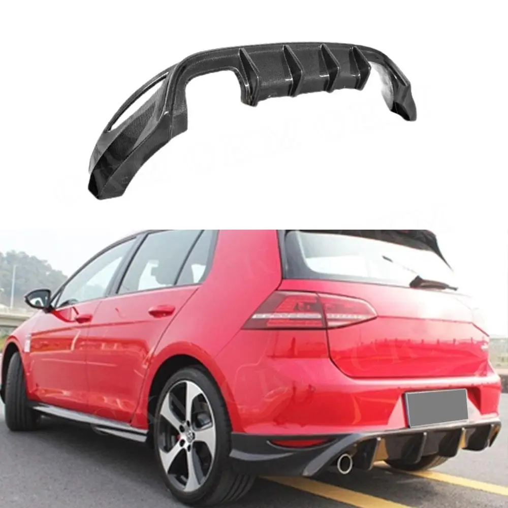 Carbon Fiber Car Rear Bumper Lip Diffuser FRP Extension Covers for ...
