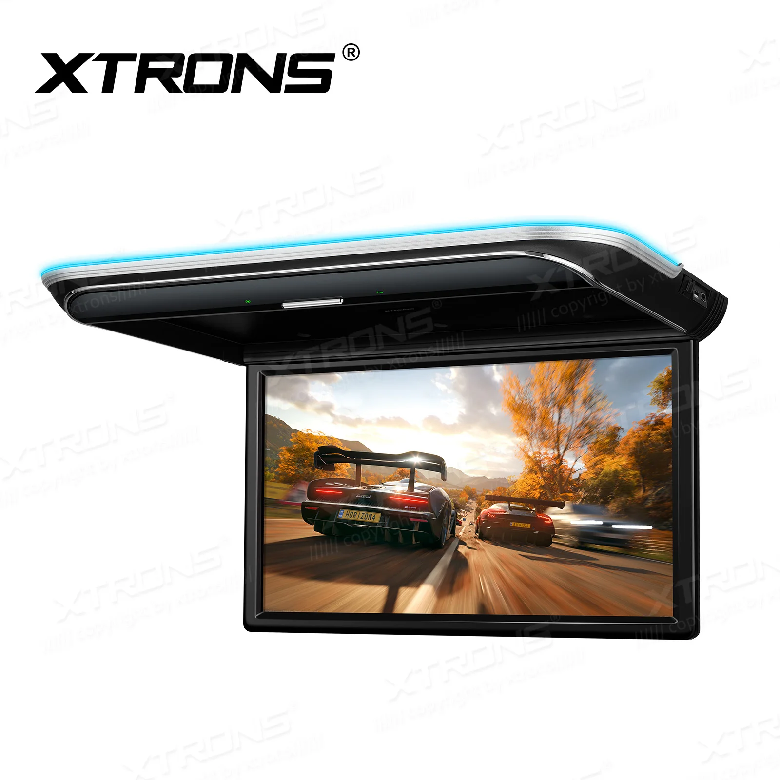 XTRONS 17.3" Car Screens Android Car Roof Monitor IPS Wide Screen 1080P ...