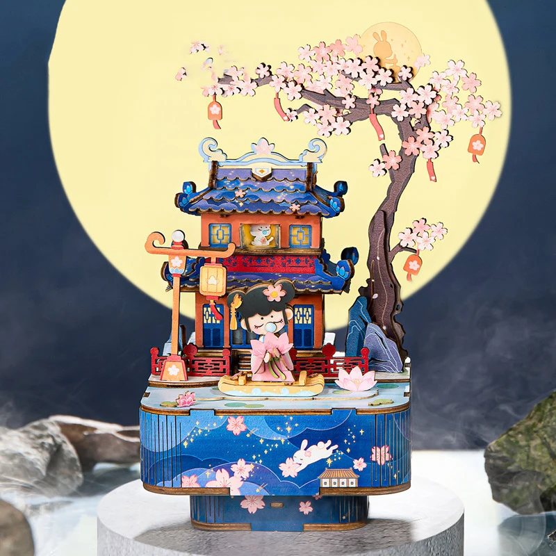 Ancient-Music-Box-DIY-Handmade-Three-Dimensional-Jigsaw-Puzzle-Toy ...