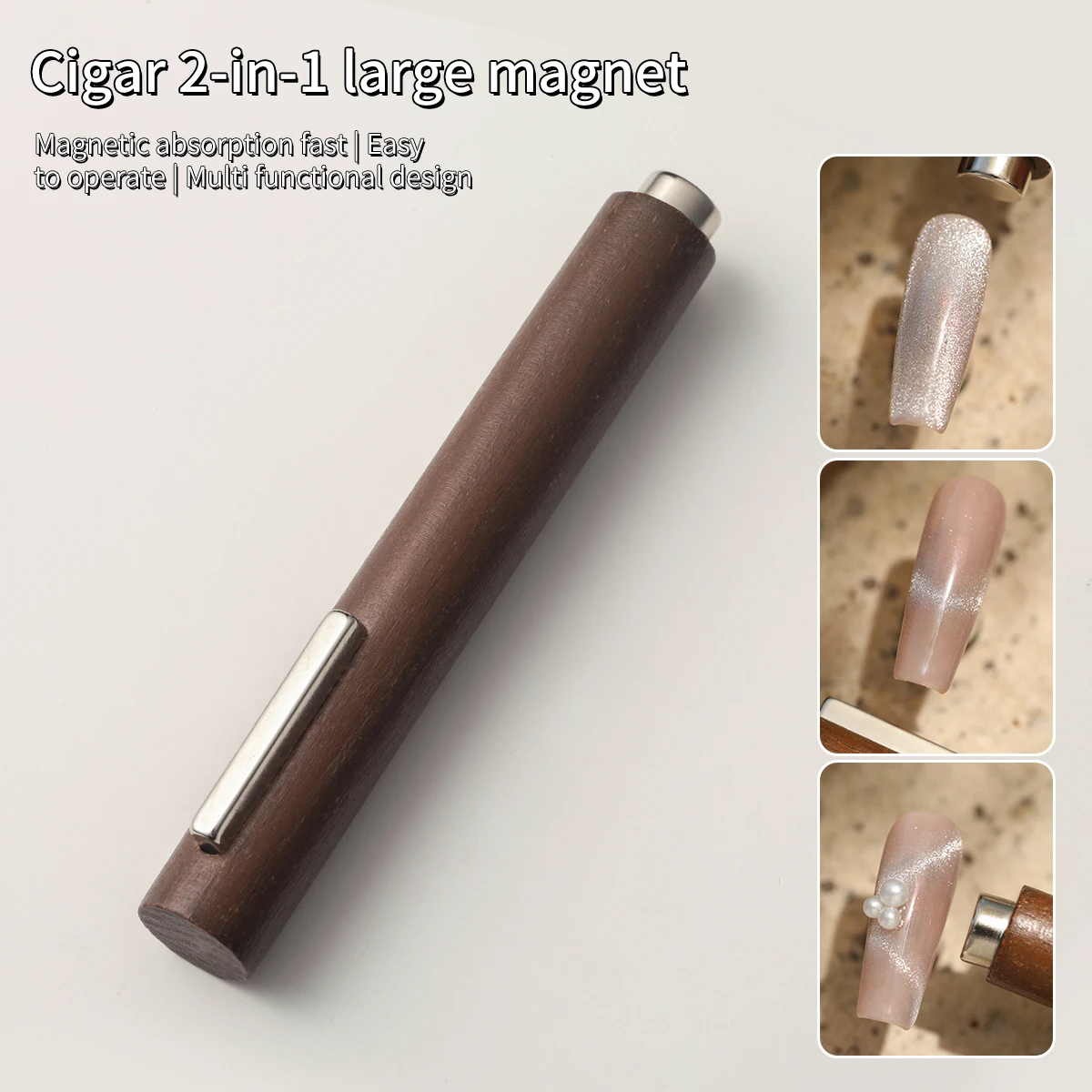 Cigar-magnet-nail-tool-newly-upgraded-multifunctional-wooden-cat-eye ...
