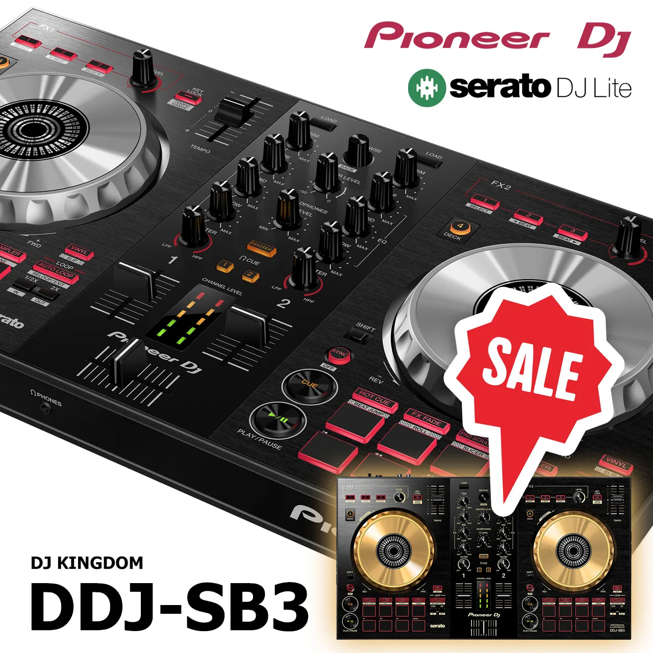 Pioneer pioneer DDJ SB3 sb3 dj controlador midi disc player serato dj ...