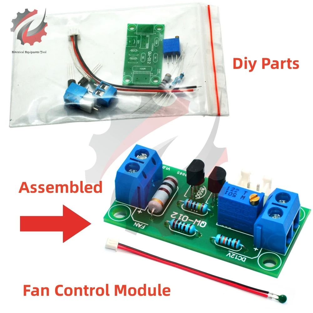 DC12V Fan Control Module Automatic Temperature Control Module Governor ...