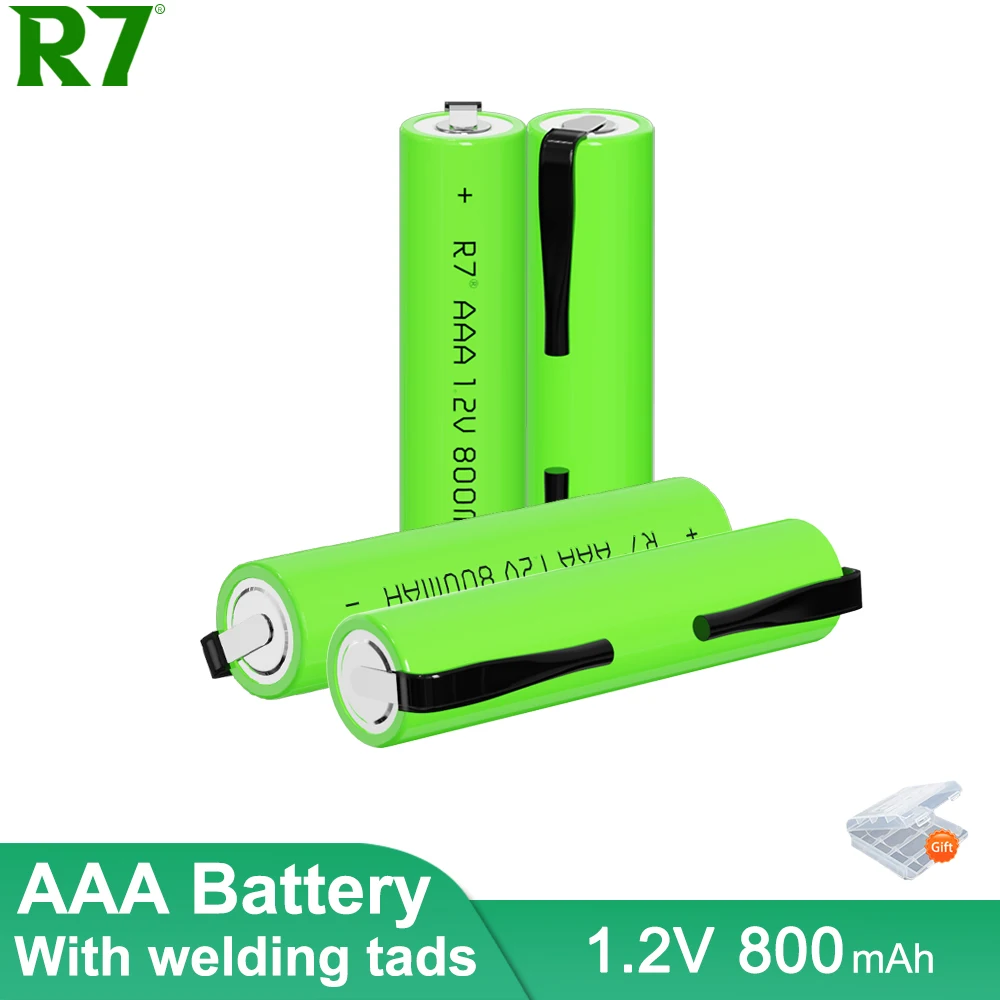 AAA Rechargeable Battery aaa 1.2V 800mAh Ni-MH Cell Green Shell with ...