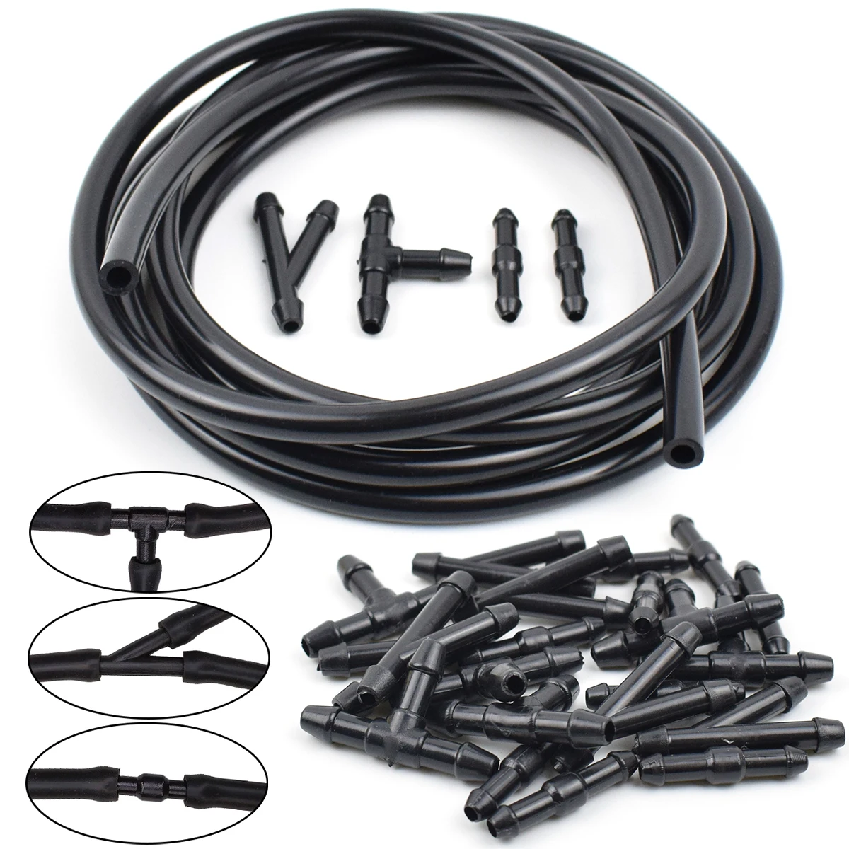 2m-Windshield-Wiper-Washer-Nozzle-Hose-With-Connector-Kit-T-Y-Straight ...