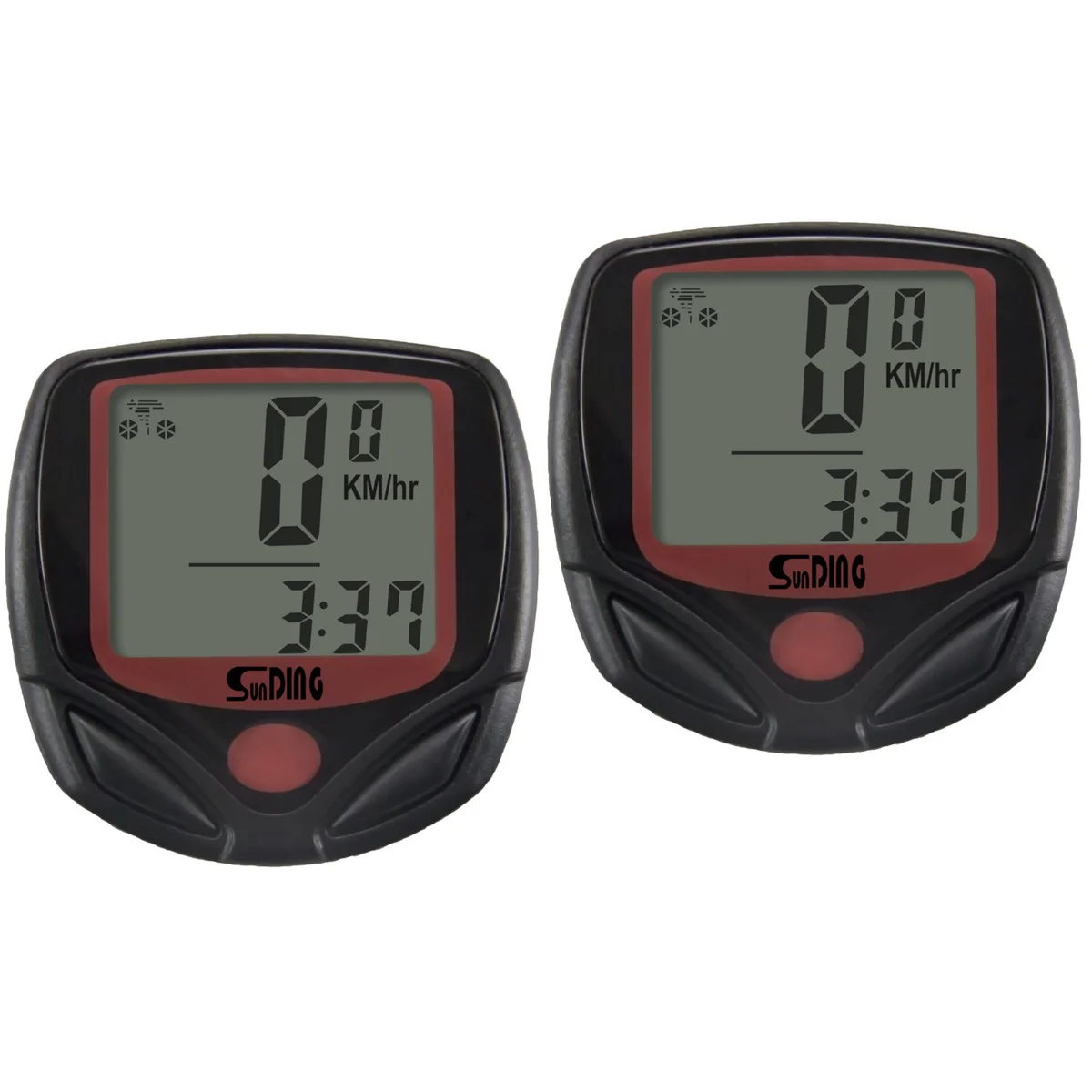 2pcs Tachometer Detachable Bike Speedometer for Mountain Bike Outdoor ...