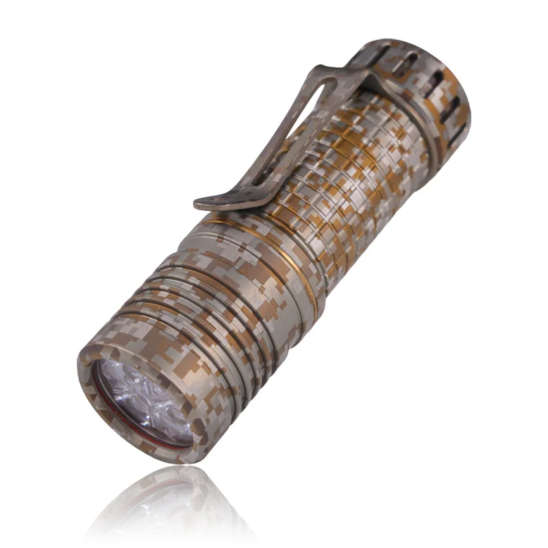 Camouflage-titanium-18350-Titanium-Flashlight-519A-EDC-Flashlight-High ...