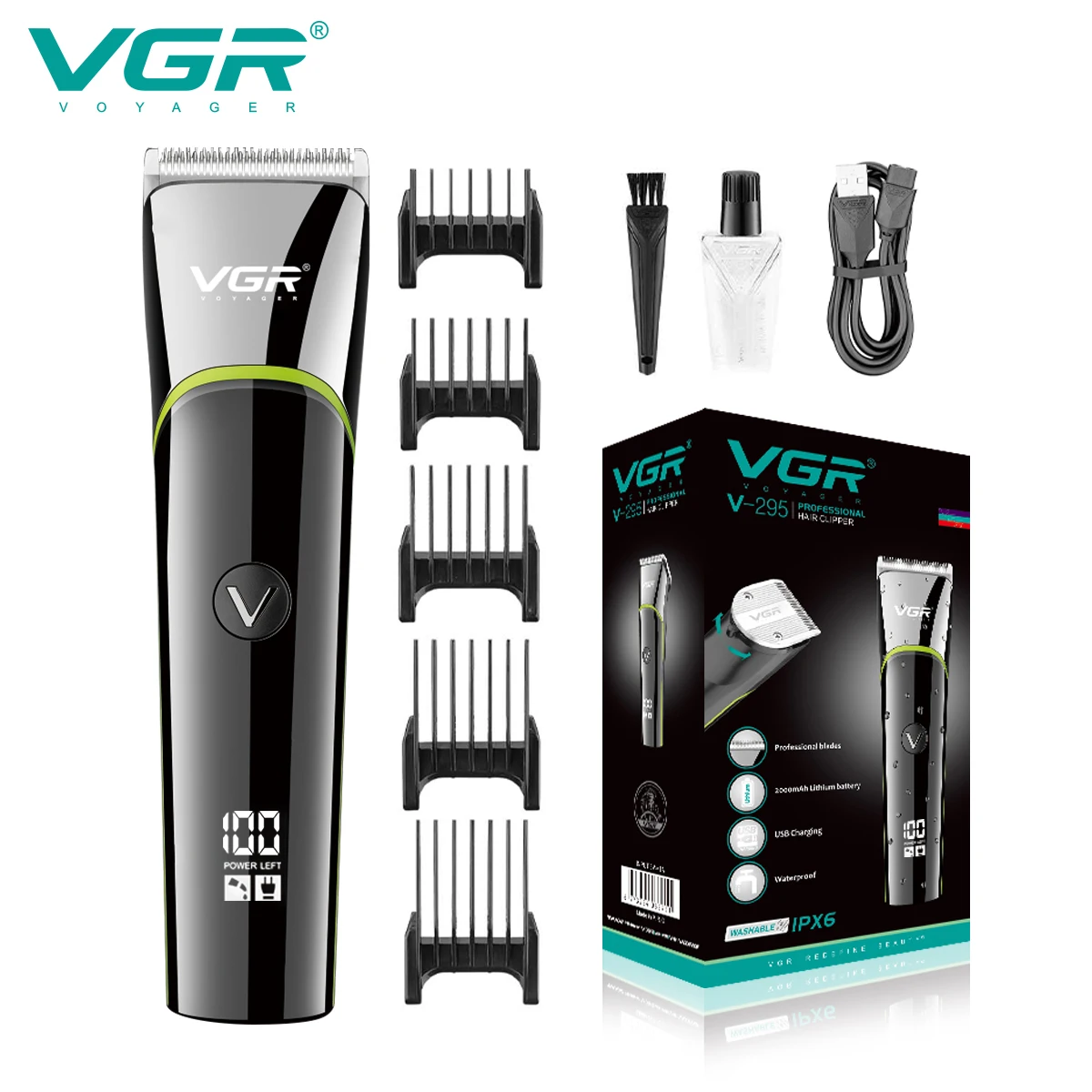 VGR-Hair-Trimmer-Rechargeable-Hair-Cutting-Machine-Cordless-Hair ...