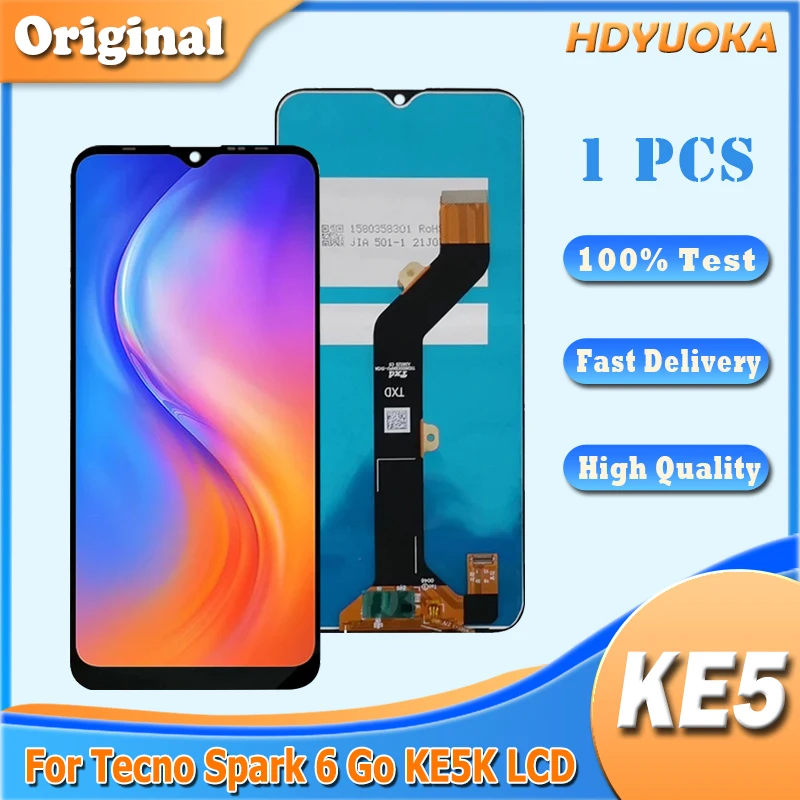 6-52-Original-For-Tecno-Spark-6-GO-LCD-KE5J-KE5K-KE5-LCD-Display-Touch ...