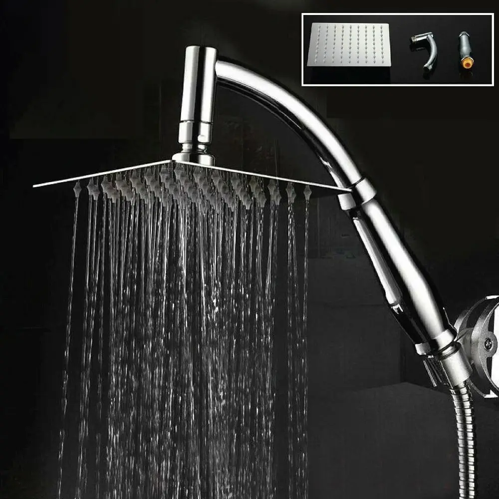 High-Pressure-Rainfall-Shower-Head-Stainless-Steel-Square-Shower-Head ...