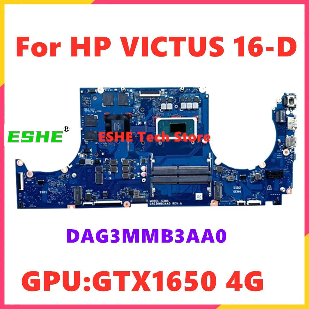 DAG3MMB3AA0 For HP VICTUS 16-D Notebook Motherboard CPU i5-11400H i7 ...