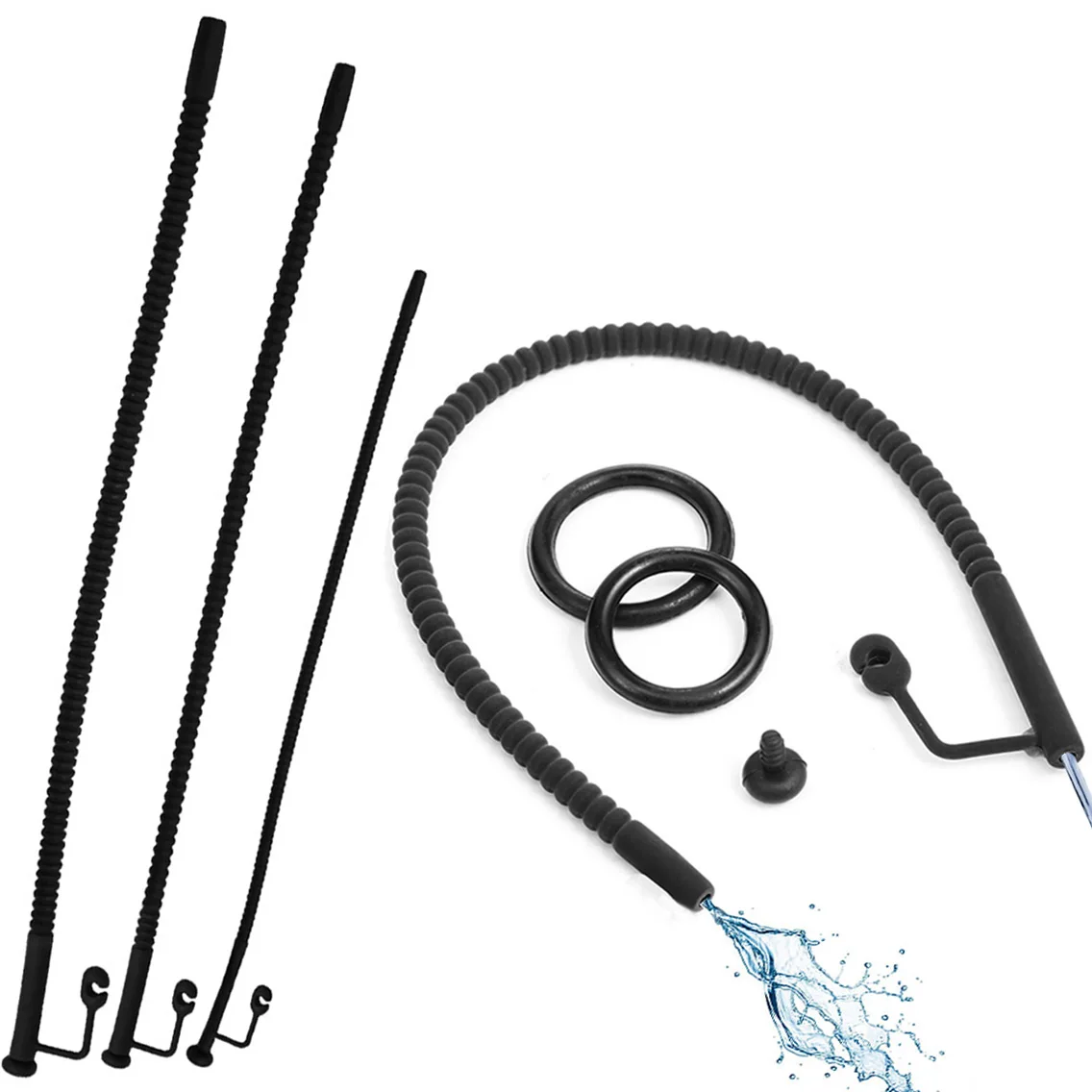 Silicone Hollow Urethral Sound Catheter Penis Plug Sounding Dilators ...